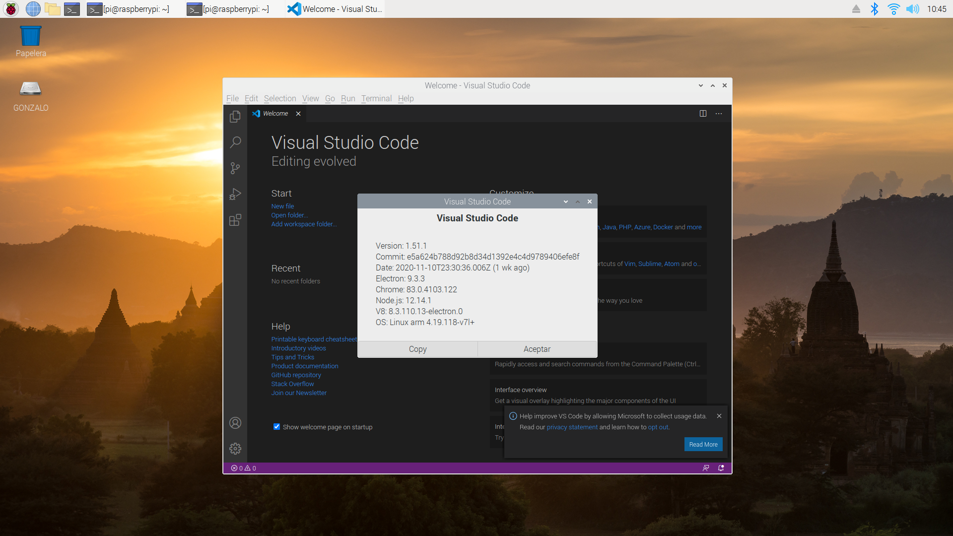Visual Studio Code oficial para Raspberry Pi — Raspberry para torpes
